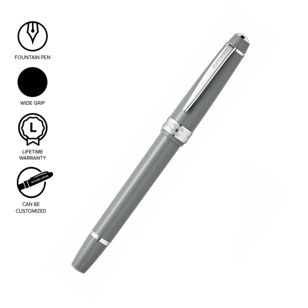 Bailey Light Grey Fine Nib Fountain Pen CAT0746-3FS – Cross Philippines